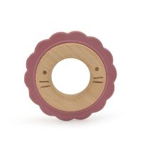 China Chewable Odorless Wooden Baby Teething Toy Nursing Food Grade for sale