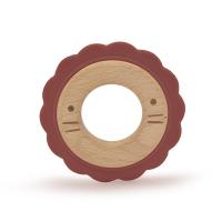 China CPSIA  Nuby Natural Wood Silicone Teether Ring FSC Customized for sale
