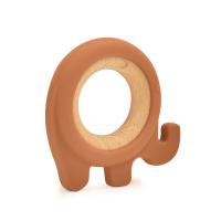 China Nursing Silicone Wooden Baby Teether EN71 Pantone Color for sale