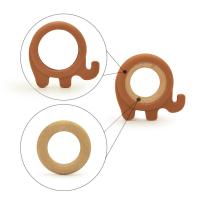 China Nursing Silicone Wooden Baby Teether EN71 Pantone Color for sale