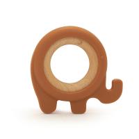 China Nursing Silicone Wooden Baby Teether EN71 Pantone Color for sale