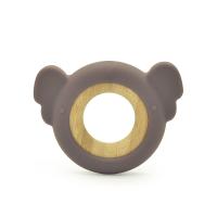 China NUBY Natural Wooden Silicone Teether Koala Shape BPA Free for sale