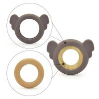 China NUBY Natural Wooden Silicone Teether Koala Shape BPA Free for sale