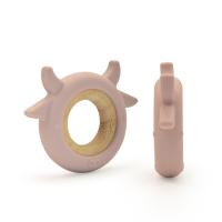China Food Grade Silicone Beads Beech Wood Teether Phthalate Free for sale