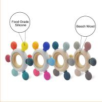 China BSCI Food Grade Silicone Teether EN71 BPA Free Nuby Wood for sale