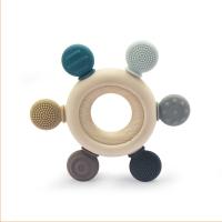 China BSCI Food Grade Silicone Teether EN71 BPA Free Nuby Wood for sale