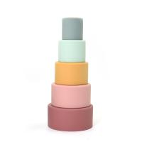 China OEM Stacking Cups EN71 Baby Building Toy Early Educational 5Pcs Montessori for sale