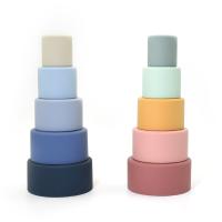 China CPSC ASTM 5 Pieces Stacker Cup Toys For Early Educational for sale