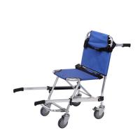 China Hospital Blue Stainless Steel Material Hospital Stretcher Cart With Wheels for sale