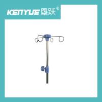China Hospital Bed Infusion Stand Plastic Metal Material Blue Color for sale