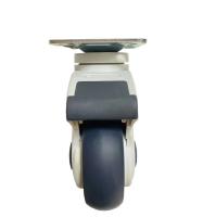 China White And Black Hospital Special 4 Inch Universal Wheel With Brake Swivel for sale