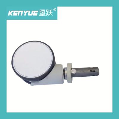 China 6 Inch Central Control medical caster wheels S Type white for hospital for sale
