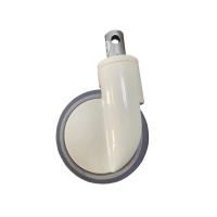 China White Central Control Caster Single Piece 6 Inch Medical Equipment for sale
