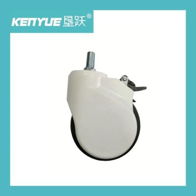 China Hospital White TPR Material 5 Inch Casters Hospital Bed Accessories for sale