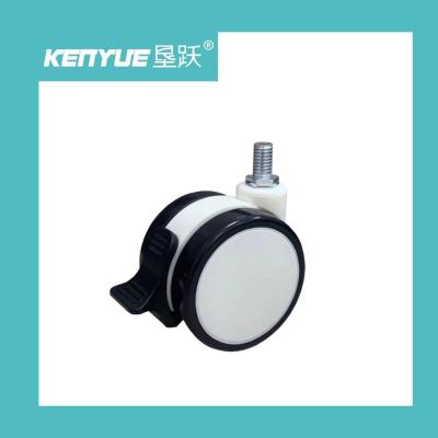 China 3 Inch Black Trolley Casters For Hospital Medical Machine For Hospital for sale