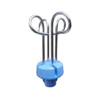 China Hospital Infusion Pole Hook Blue And White Metal Plastic Material for sale