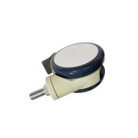 China Medical Caster Wheel Threaded Stem Brake Silent Caster Wheels For Hospital Beds for sale