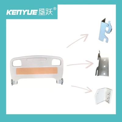 China ABS Material Headboard And Footboard Hospital Bed Wood Grain Color for sale