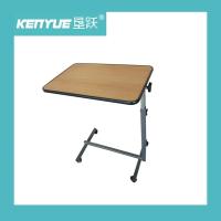 China Hospital manual flip dining table panel wood grain color PB material for sale