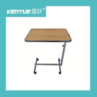 China Hospital manual flip dining table panel wood grain color PB material for sale
