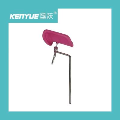 China Pink Stainless Steel Material Leg Rest For Hospital Gynecology for sale