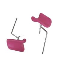 China Hospital Maternity Bed Parts Leg Bracket Plating Material Pink for sale