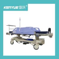 China Long Life Hospital Patient Emergency Stretcher Trolley Blue Color for sale