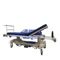 China Long Life Hospital Patient Emergency Stretcher Trolley Blue Color for sale