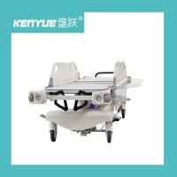 China Hospital Medical Emergency Patient Cart With Hydraulic Control Panel for sale