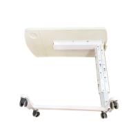 China Dinning Hospital Bed Tray Table Metal Gas Spring Hospital Overbed Table for sale