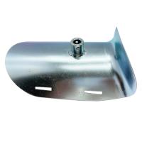 China PU Metal Iron Silver Single Curved Leg Rest Delivery Table Parts for sale