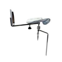 China PU Metal Iron Silver Single Curved Leg Rest Delivery Table Parts for sale