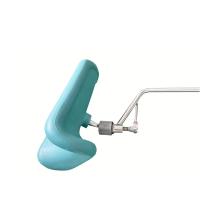 China Green Luxury Stainless Steel Leg Rest For Hospital Delivery Bed for sale