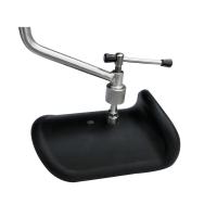 China Black PU Metal Stainless Steel Obstetric Leg Holder For Hospital Beds for sale