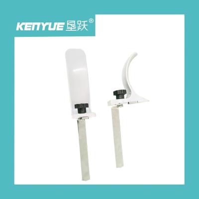 China Gynecological Hospital Bed Accessories Bracket White ABS Material for sale