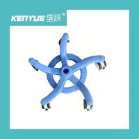 China Blue Mobile Infusion Stand Stainless Steel With Wheels Removable for sale