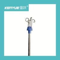 China Blue Mobile Infusion Stand Stainless Steel With Wheels Removable for sale