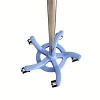 China Blue Mobile Infusion Stand Stainless Steel With Wheels Removable for sale