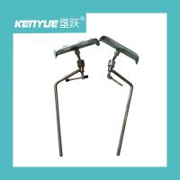 China Silver White Iron Leg Rest Metal Material Medical For Hospital Bed for sale
