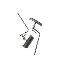 China Silver White Iron Leg Rest Metal Material Medical For Hospital Bed for sale