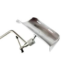 China Silver White Iron Leg Rest Metal Material Medical For Hospital Bed for sale