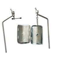 China Hospital Obstetrics Iron Leg Rest PU Metal Material Delivery Bed Accessories for sale
