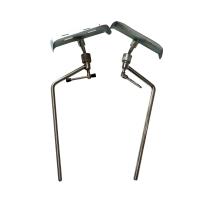 China Hospital Obstetrics Iron Leg Rest PU Metal Material Delivery Bed Accessories for sale