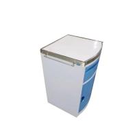China Hospital specific ABS material blue bedside cabinet Ward bedside cabinet for sale