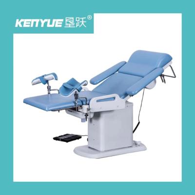 China Blue multi-function adjustable PU material maternity bed obstetric supplies for sale