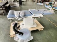 China Blue multi-function adjustable PU material maternity bed obstetric supplies for sale