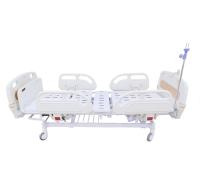 China Three Function Electric Special Hospital Bed Wood Grain Color for sale