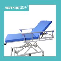 China Blue Hospital Special Hydraulic Stretcher Trolley With Four Wheels for sale