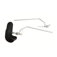 China Stainless Steel Leg Support Black Metal Obstetric Operating Table for sale