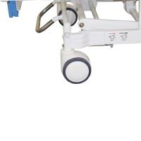 China Four Crank Manual Hospital Nursing Patient Bed  Controll Caster Epoxy Coated for sale